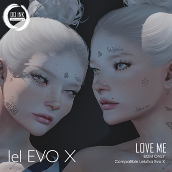Second Life Marketplace - DO INK LOVE ME TATTOO FOR LELUTKA EVO X